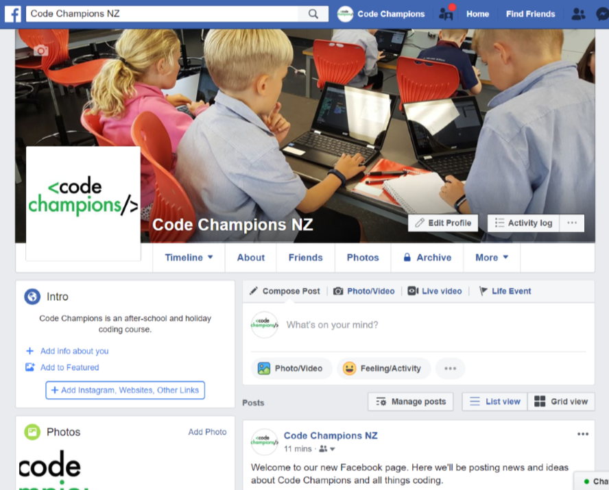 Check out our Facebook page